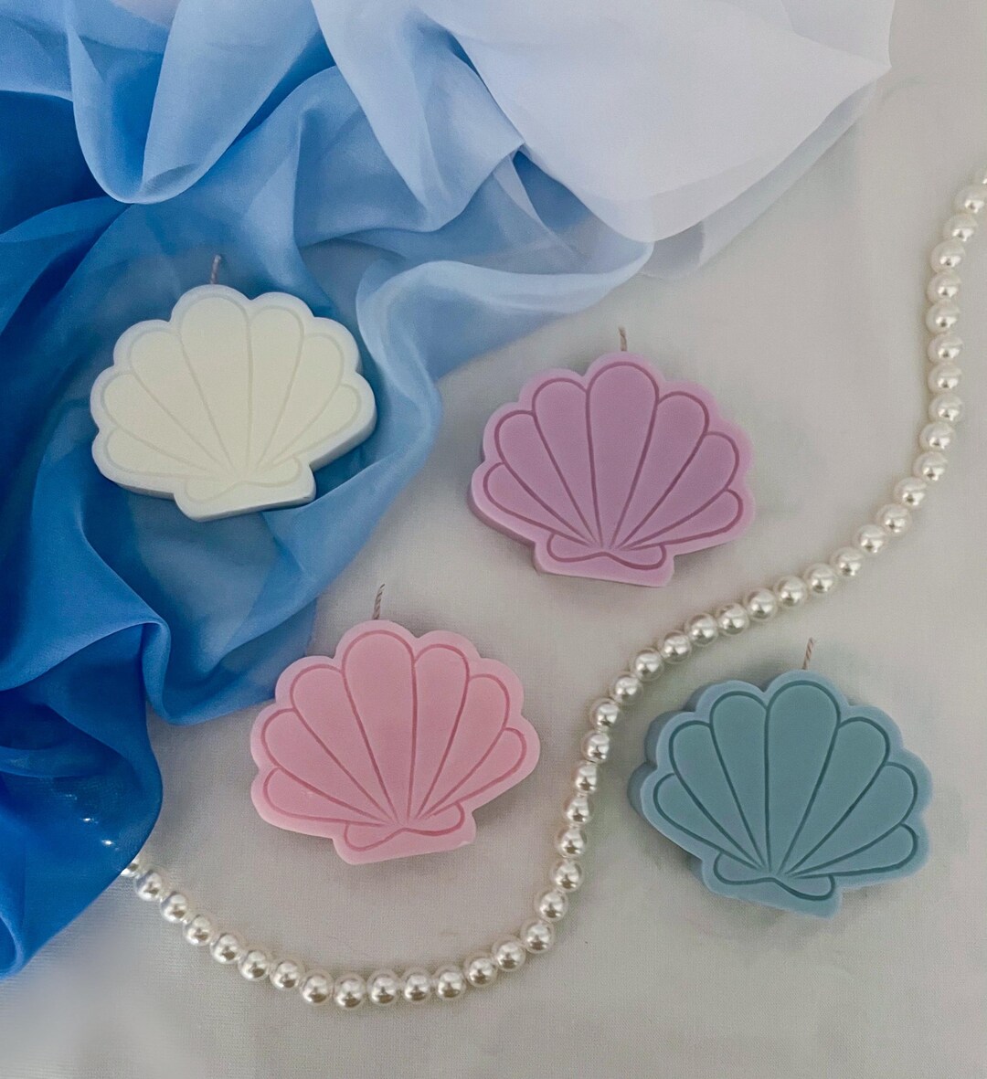 Flat Shell Candle / Seashell Candle / Soy Candle / Home Fragrance ...