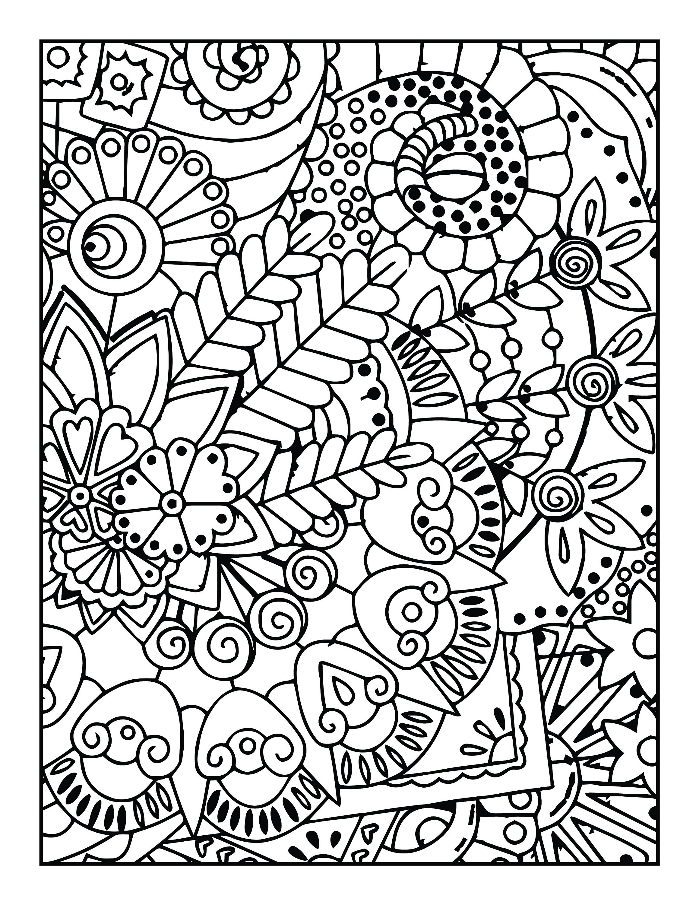 100 Flower Coloring Pages/coloring Book - Etsy