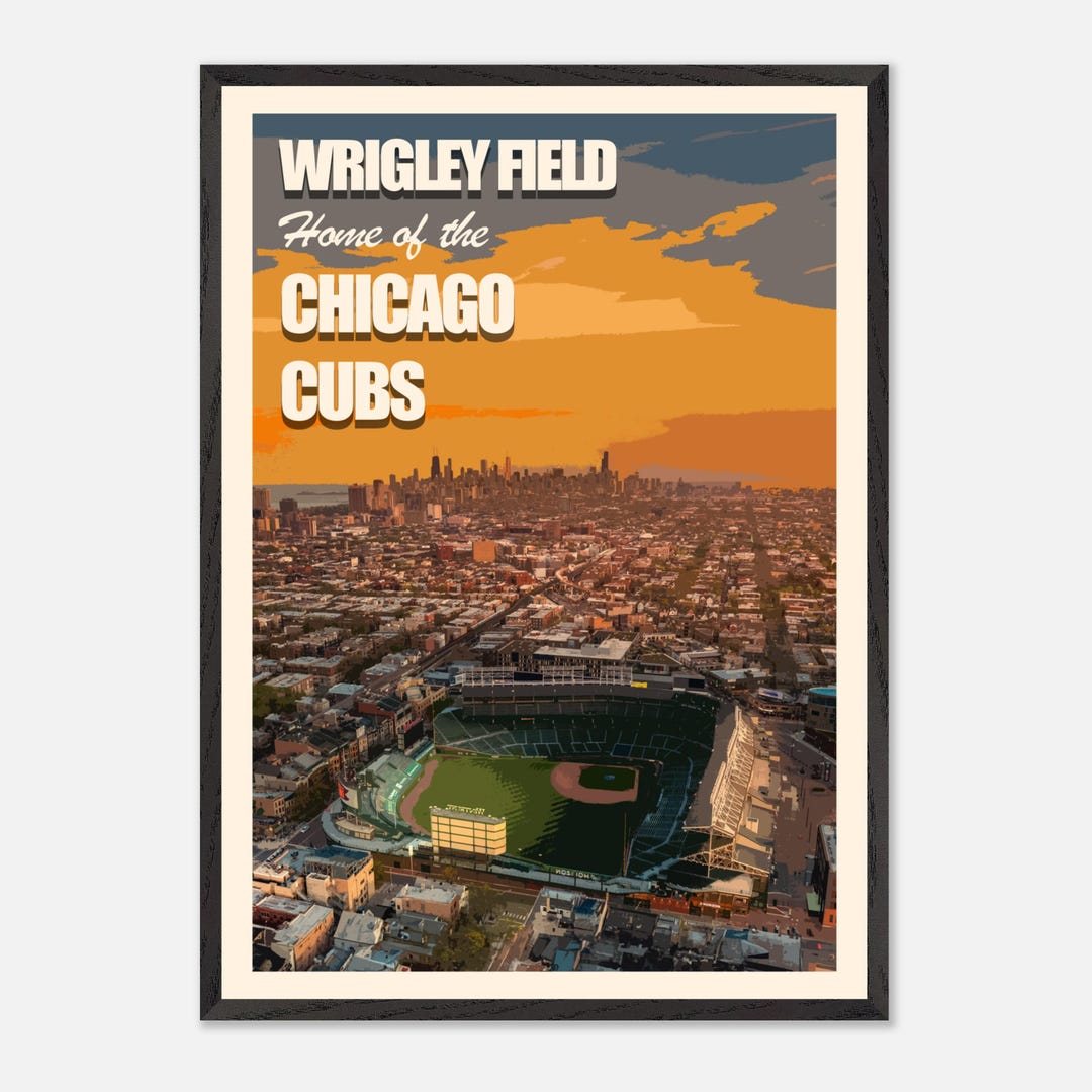 Wrigley Field Poster Print Stunning Matte Print Perfect for Sports Fans ...