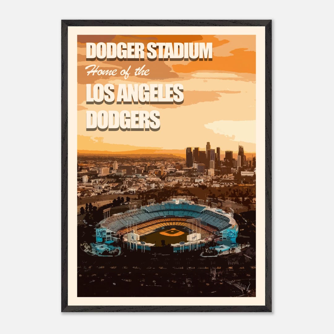 Dodger Stadium Poster Print Stunning Matte Print Perfect for Sports ...