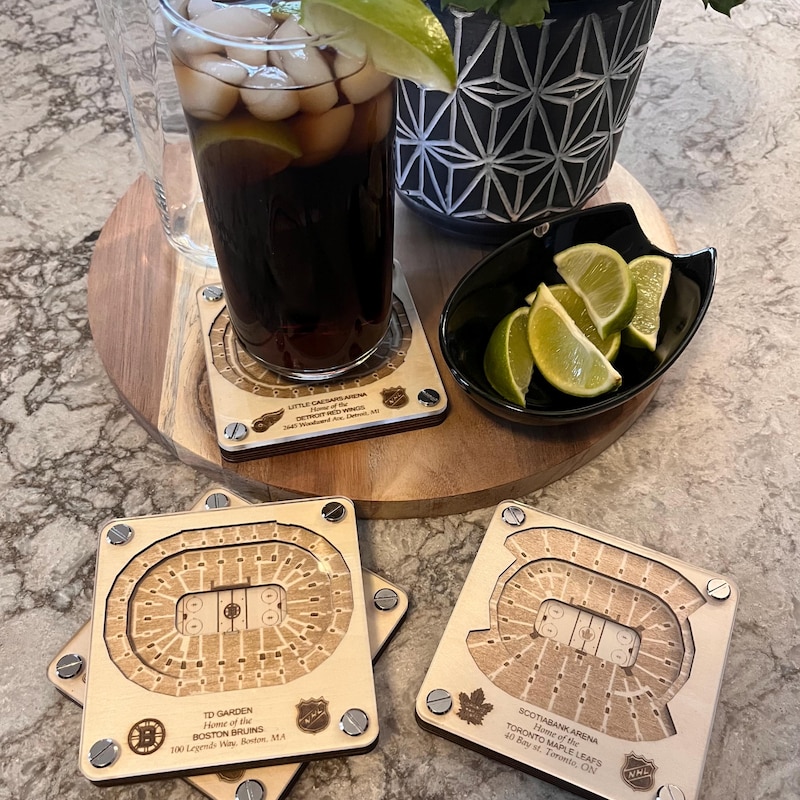 Wooden Ole Miss Coasters - Etsy Canada