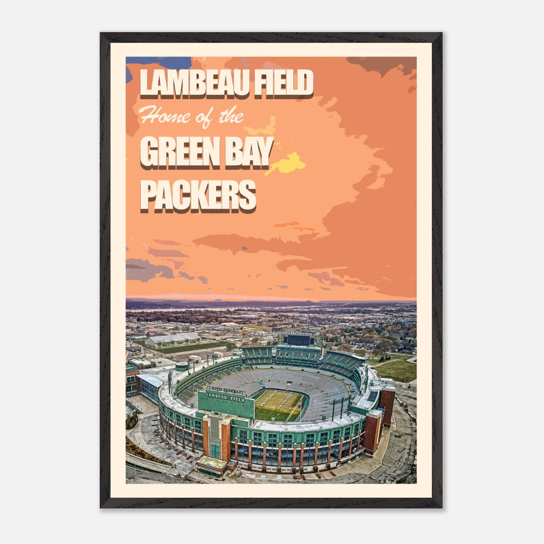 Green Bay Print Football Prints Matte Print Perfect for Sports Fans ...
