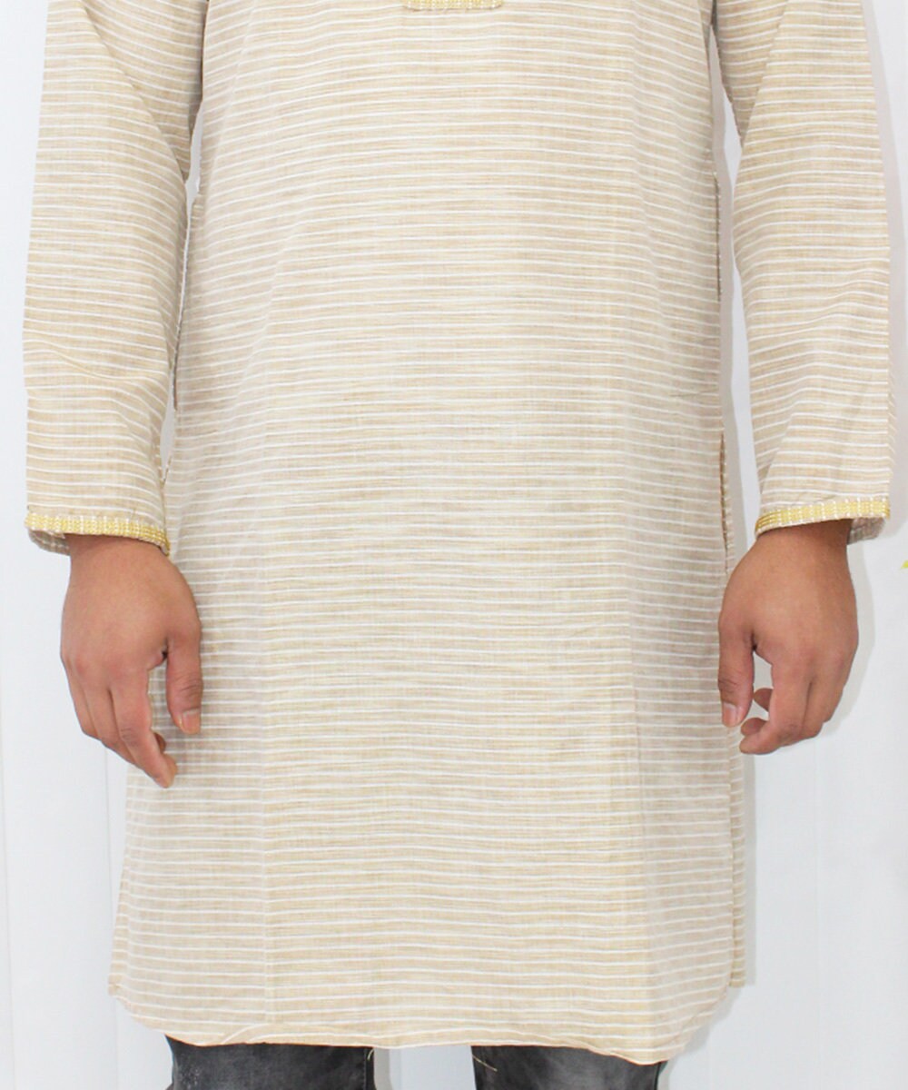 Men's Panjabi Cream Color - Etsy