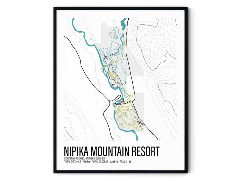Nipika Mountain Resort, Invermere, British Columbia, Canada, Xcski Map ...