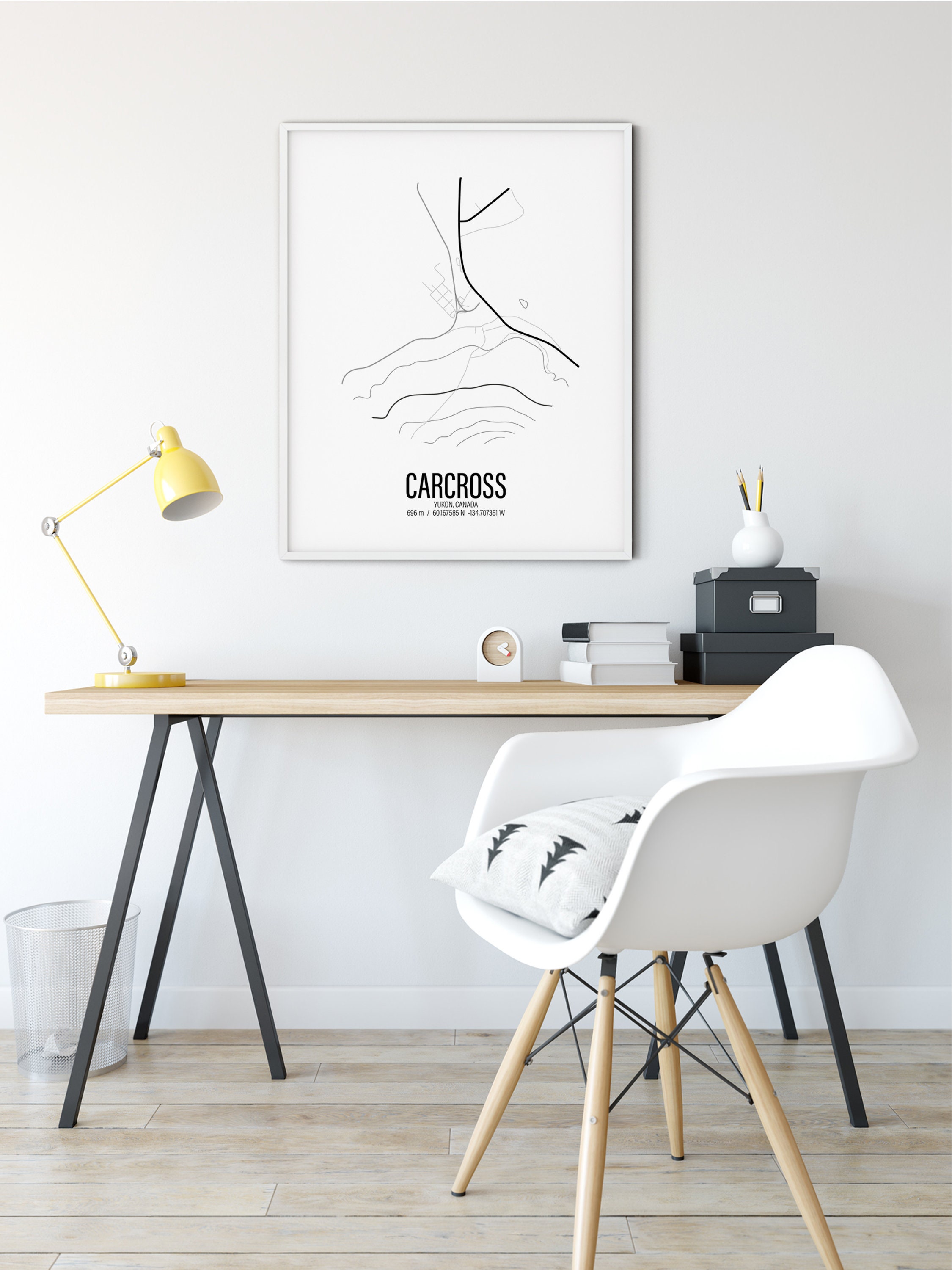 Carcross Carcross Map Yukon Yukon Territory Canada Town - Etsy