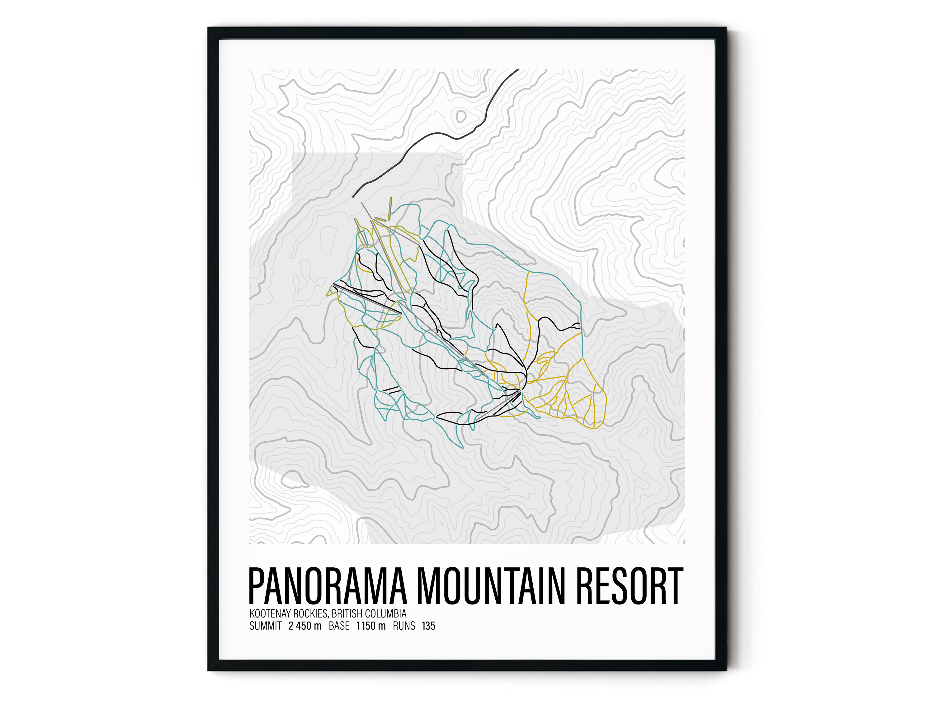 Panorama Mountain Resort, Kootenay, British Columbia, Canada, Ski Map ...