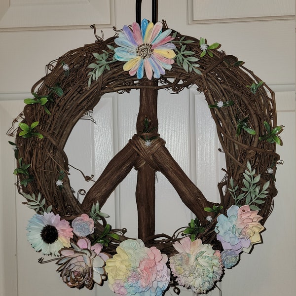 Peace Wreath - Etsy
