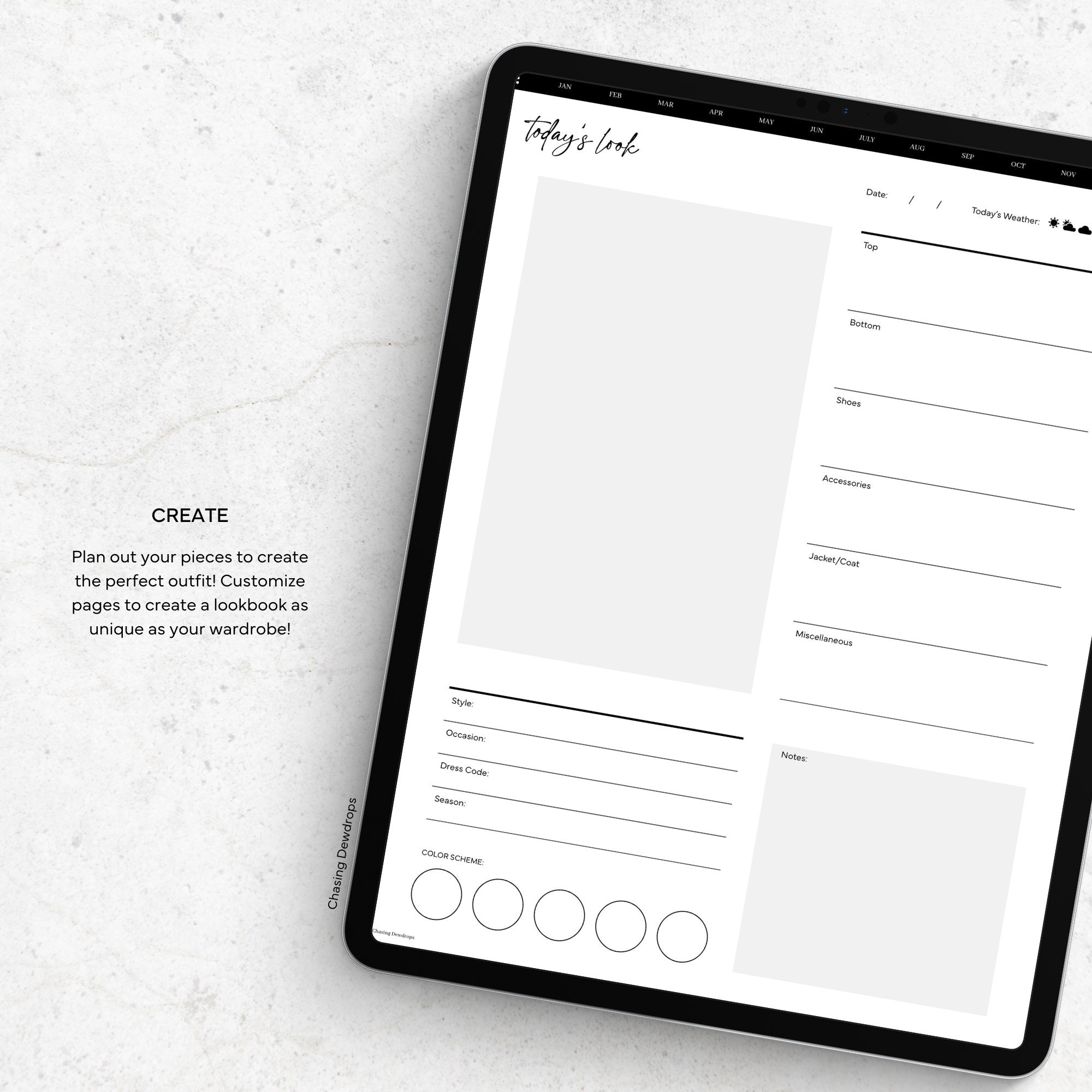 Elite Lookbook by Chasing Dewdrops, Digital Lookbook, Wardrobe Planner ...