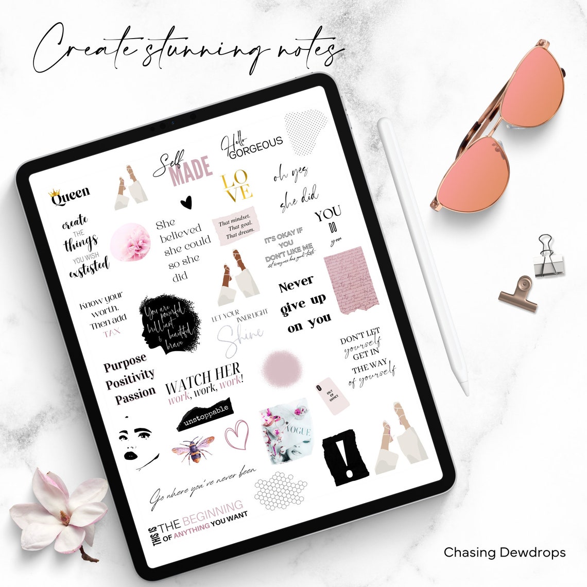 Self Made Sticker Collection Girl Boss Digital Stickers - Etsy