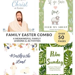 LDS Easter Family Lesson Combo | Because of Him | LDS Holy Week ...