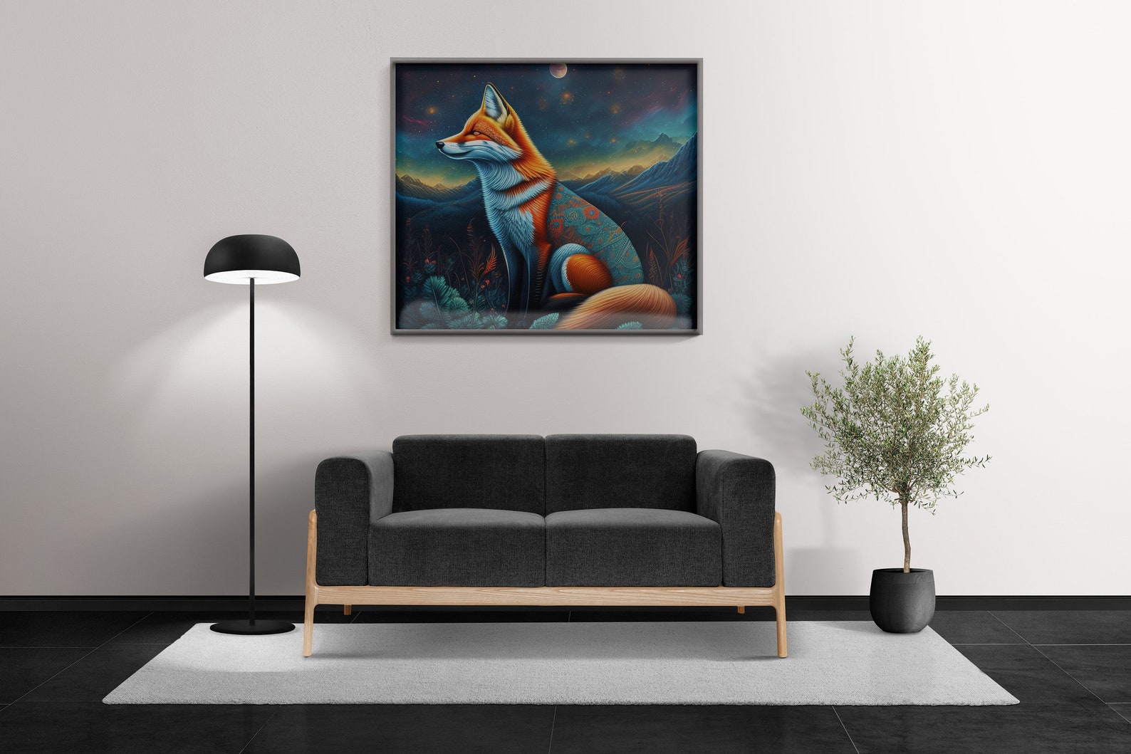 Fantasy Red Fox - Limited Edition Canvas Digital AI Print - Etsy