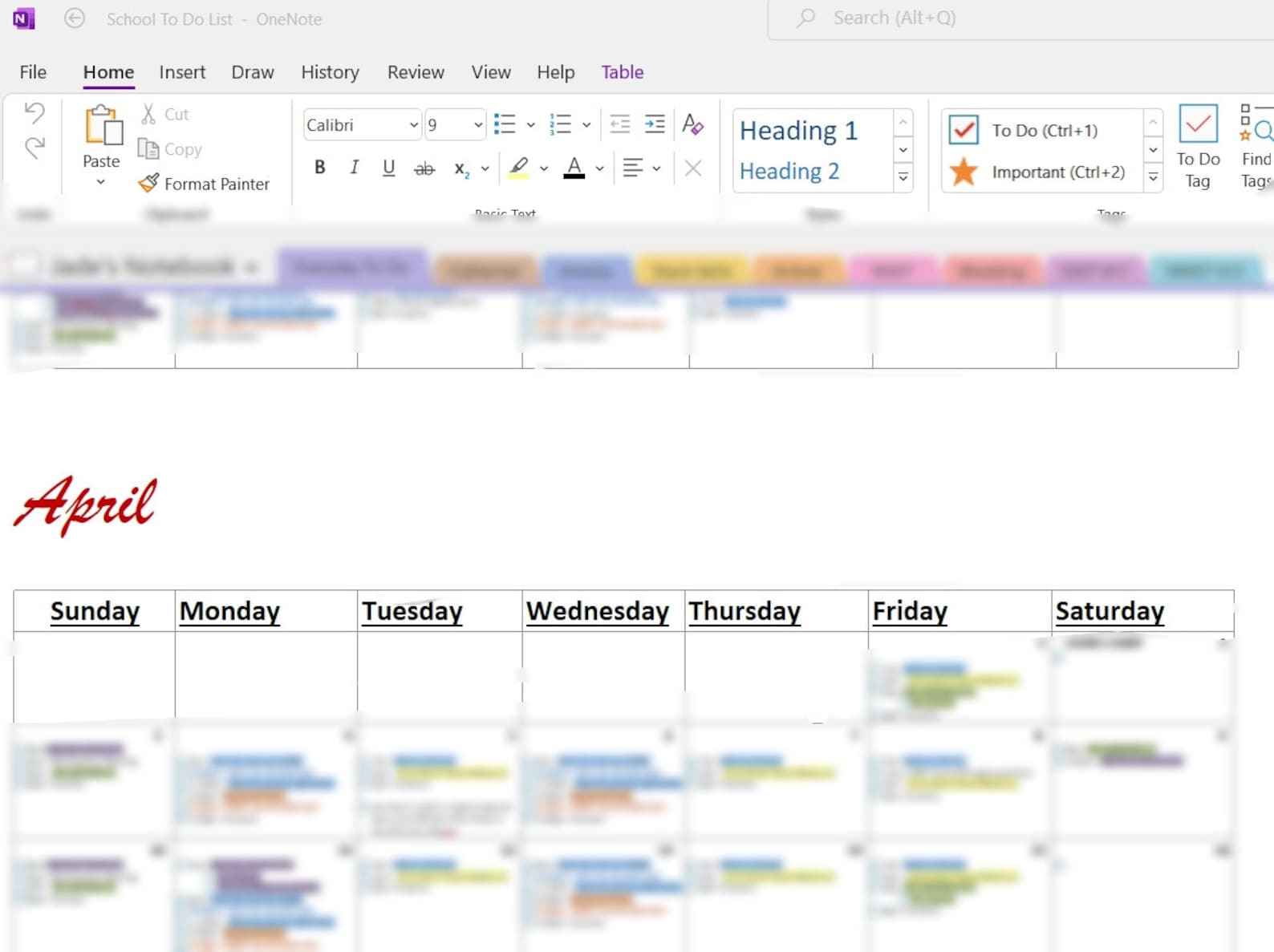 Modèles de calendrier OneNote - Etsy France