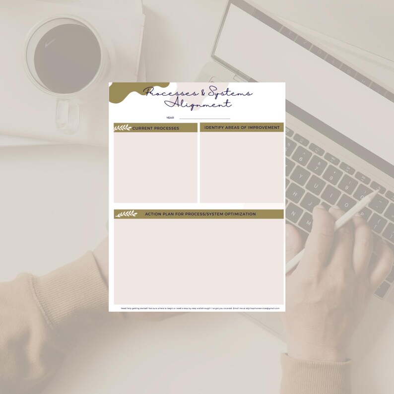 Process & Systems Alignment Worksheet - Etsy