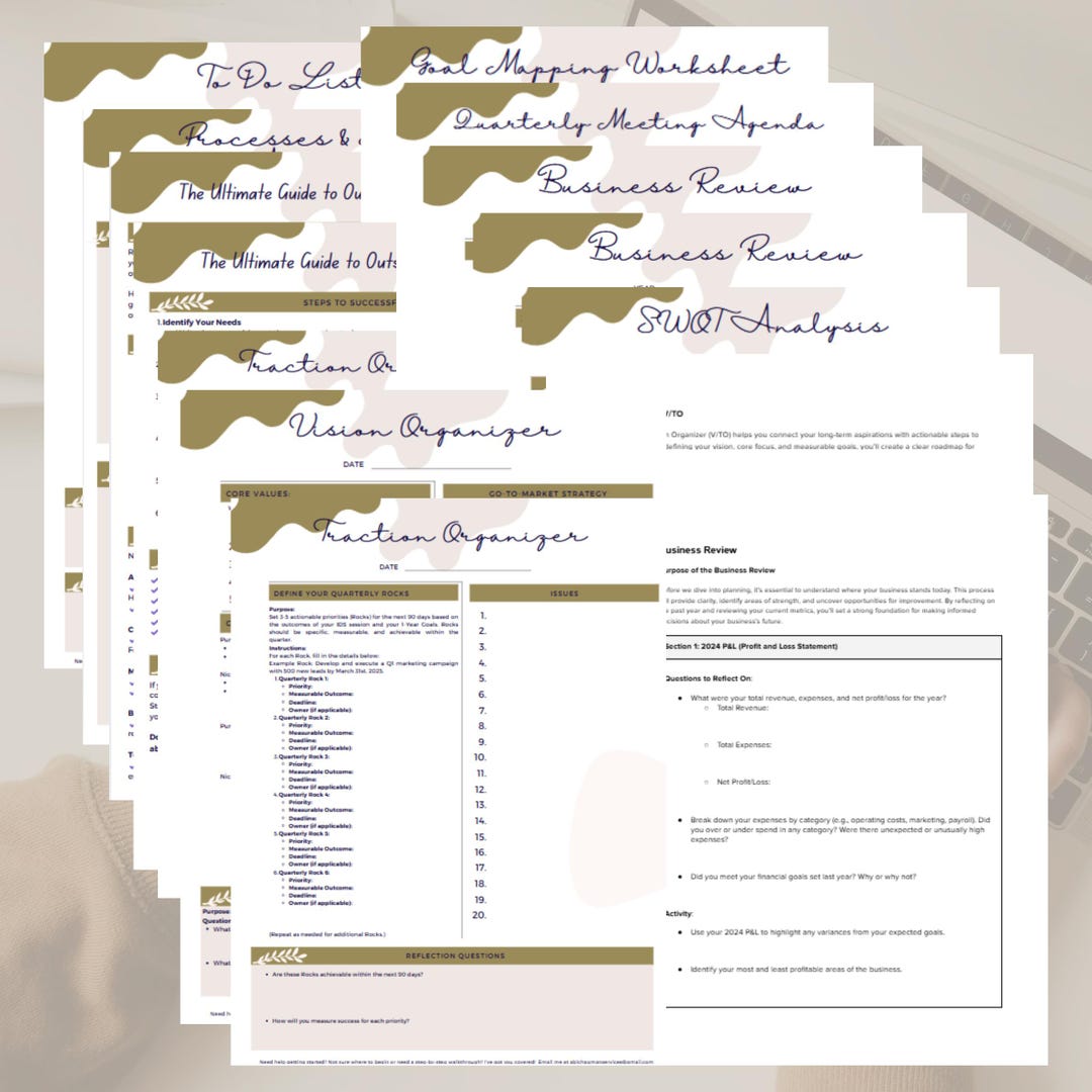 Full Bundle of Worksheets and Guides - Etsy