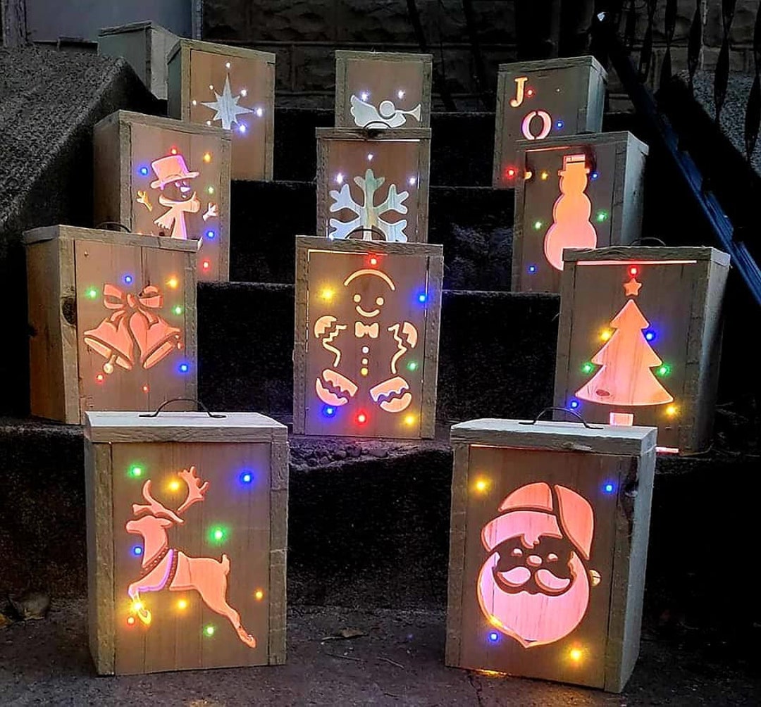 Christmas Lanterns, SVG, 15 Different Designs, Digital Files, CNC ...