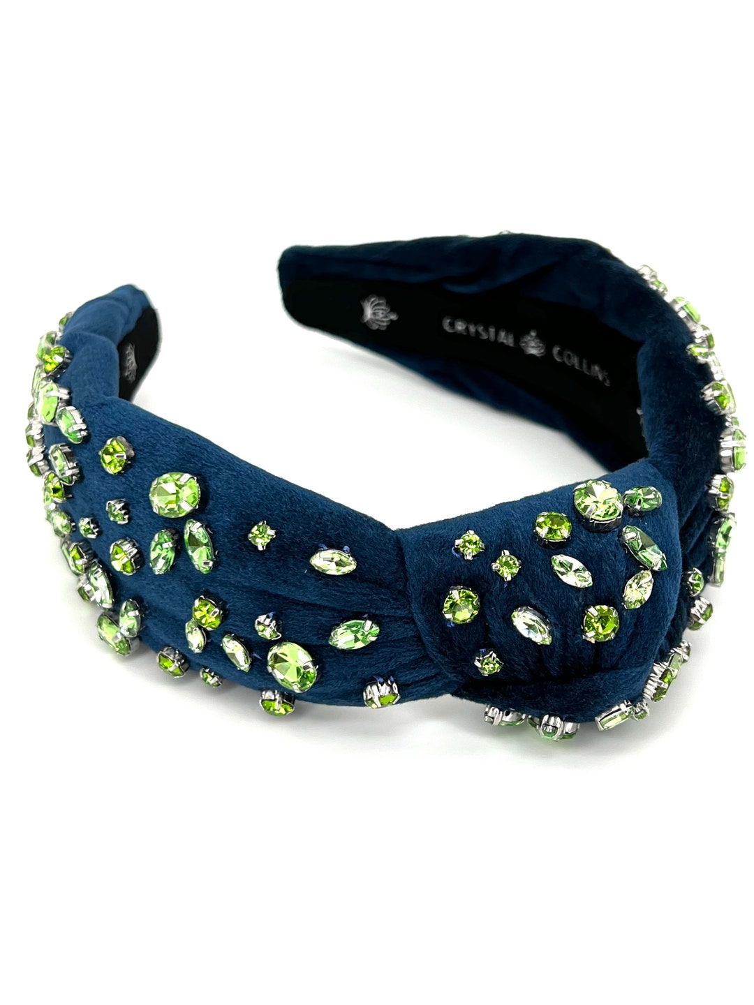 Blue Headband, Jeweled Headband, Seattle Seahawks, Designer Headband ...