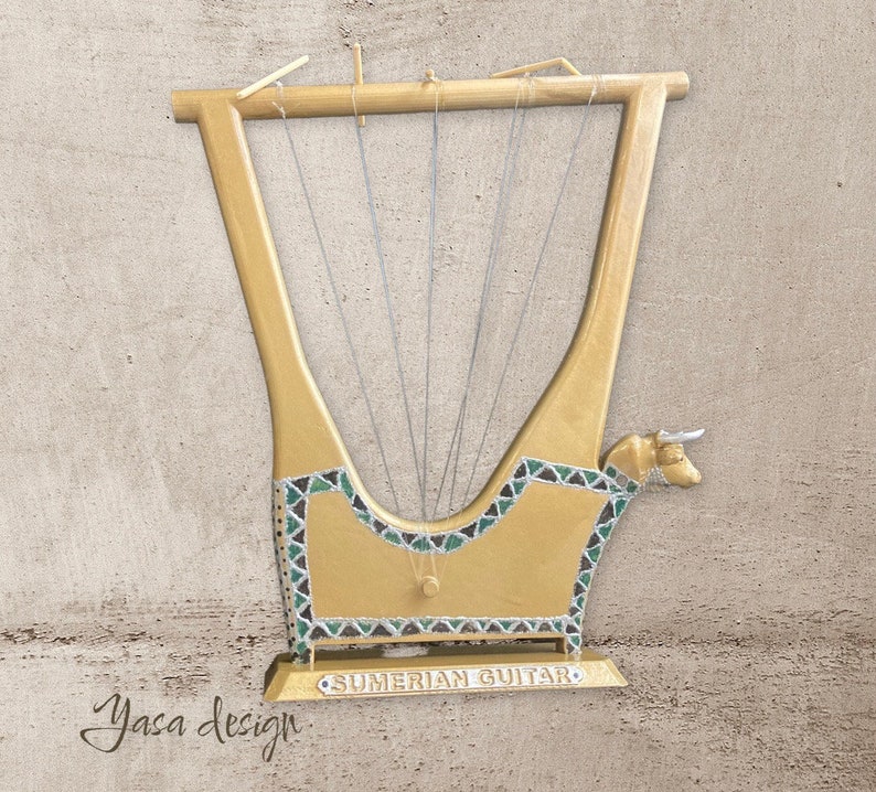 Sumerian Guitar - Oldest Musical Instrument Known by History - 3d ...