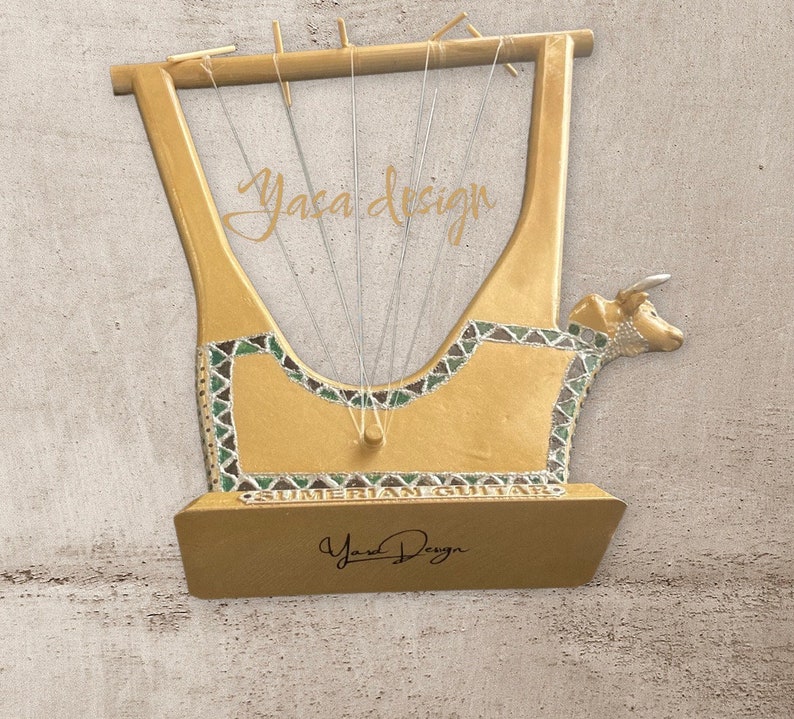 Sumerian Guitar - Oldest Musical Instrument Known by History - 3d ...