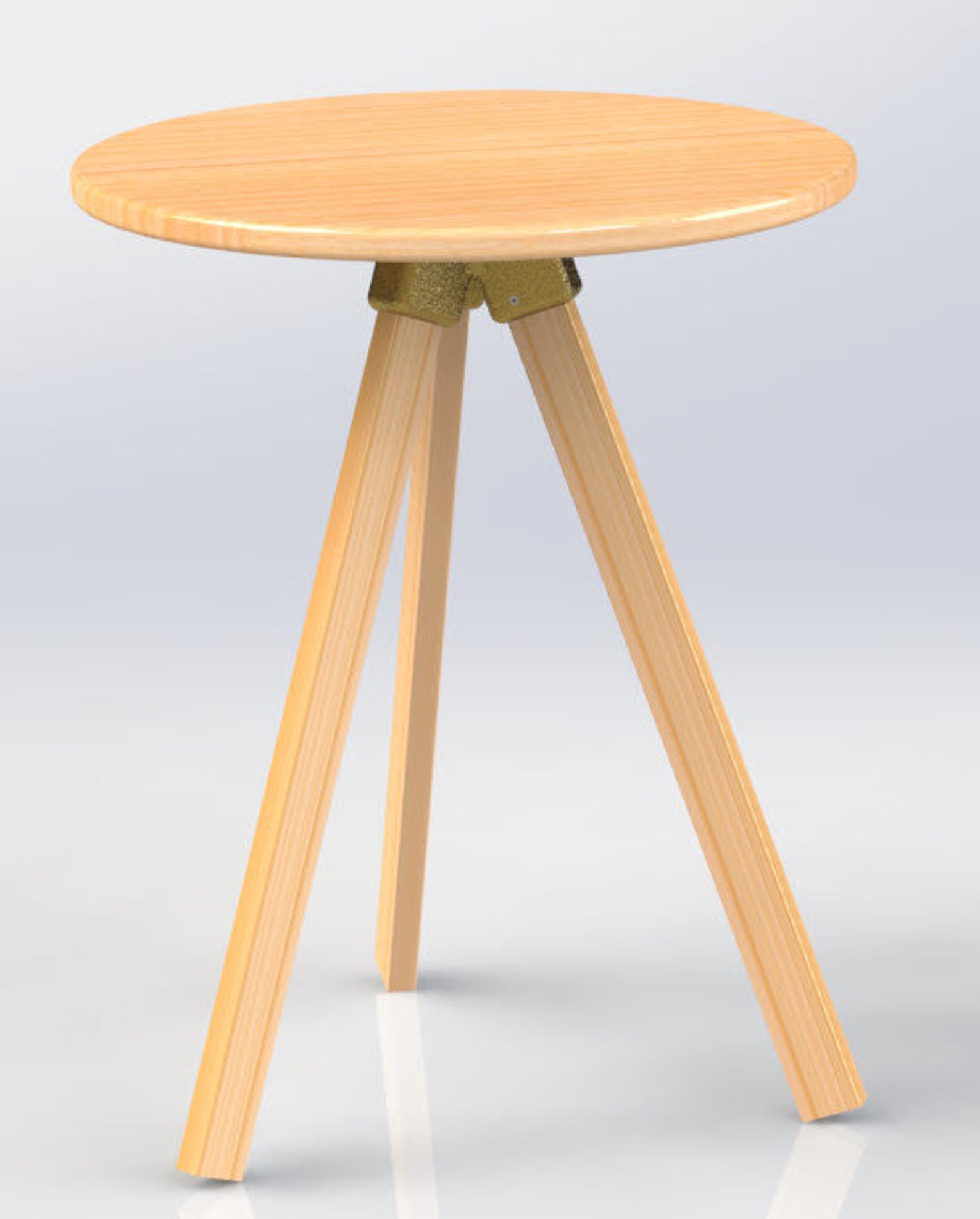 Tripod Table Base - 3d Printed, DIY Side Table - Etsy
