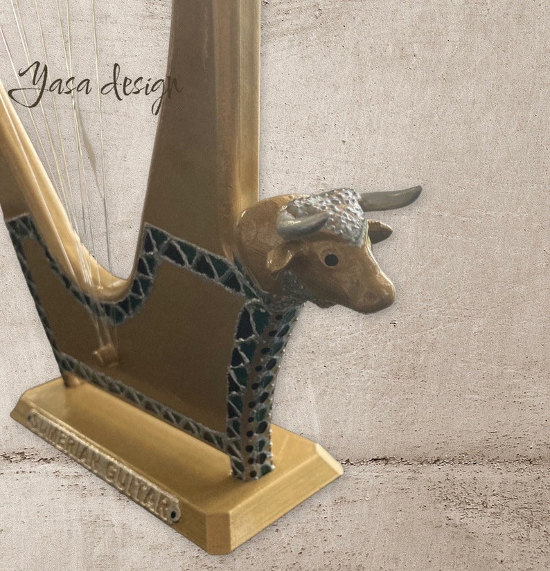 Sumerian Guitar - Oldest Musical Instrument Known by History - 3d ...