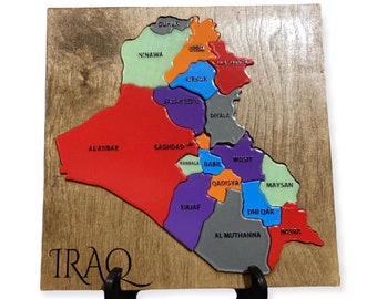 Wooden Map of Iraq - Etsy