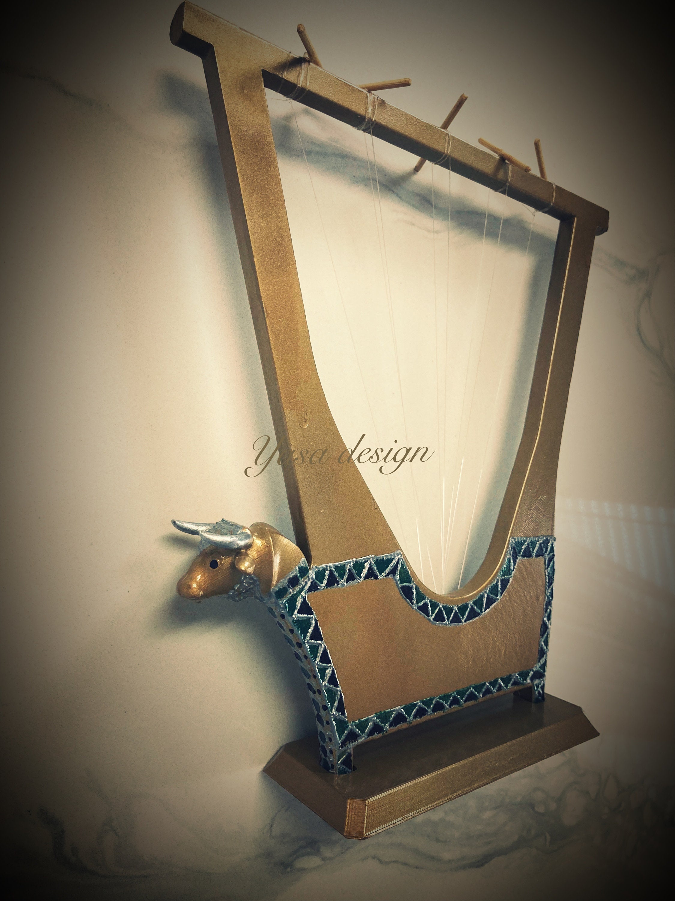 Sumerian Guitar - Oldest Musical Instrument Known by History - 3d ...