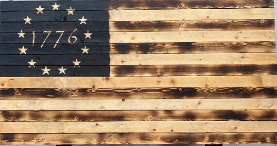 Rustic Wood Flag - Etsy