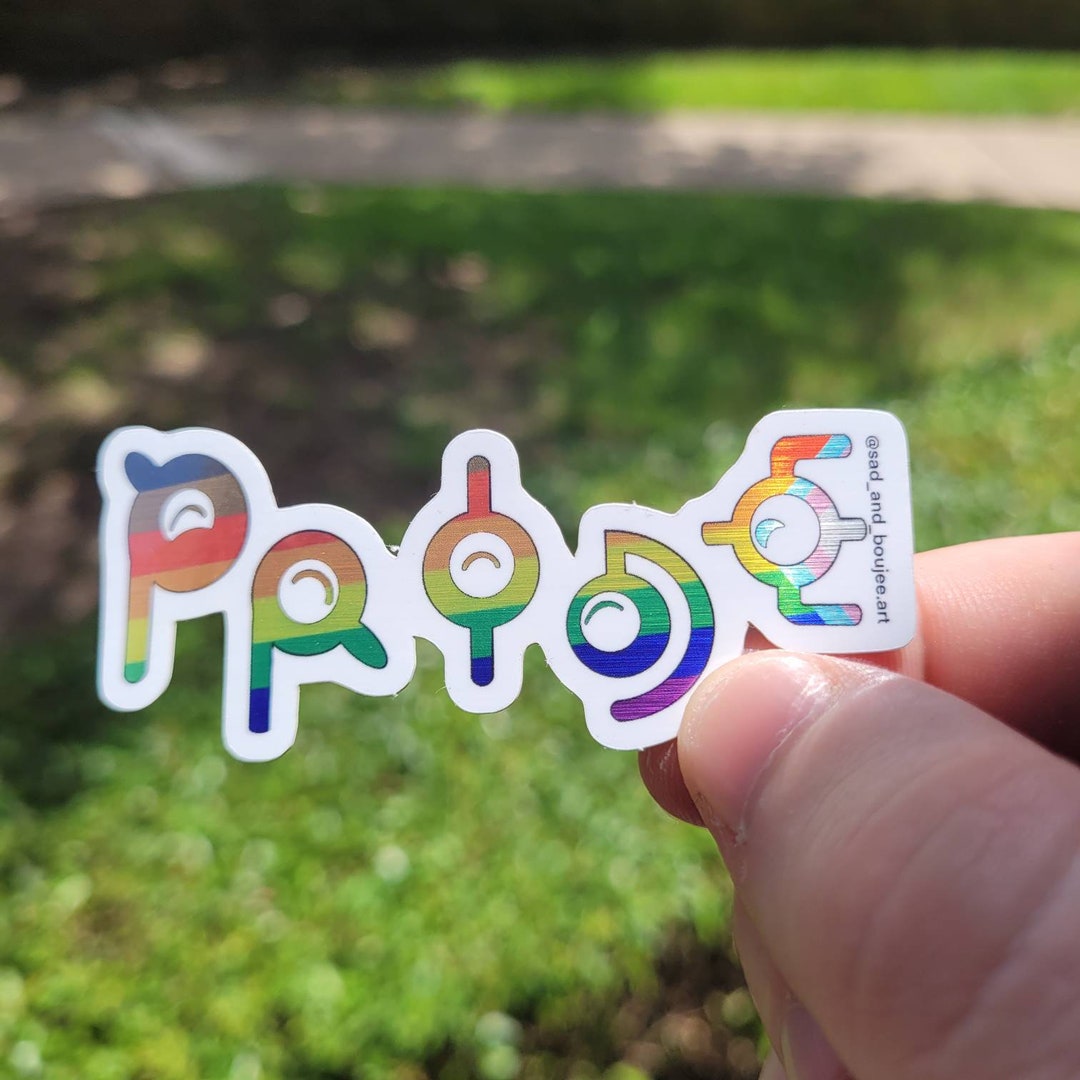UNOWN POKEMON PRIDE Vinyl Sticker - Etsy