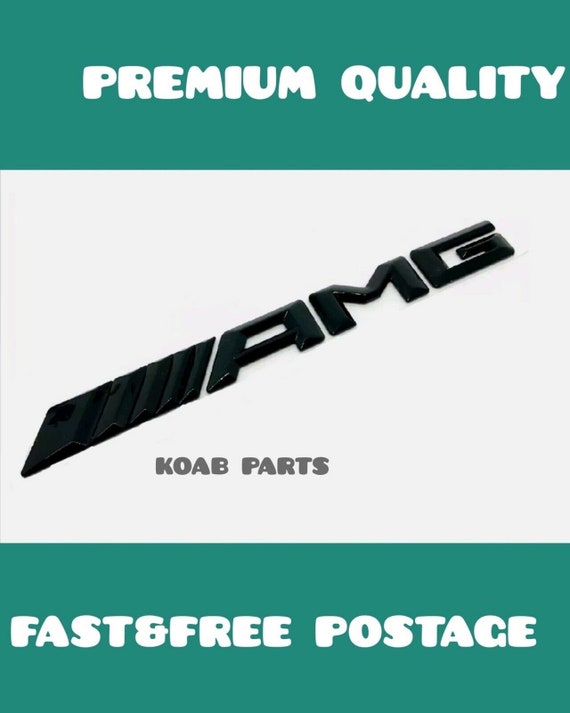 Fits Amg Boot Badge Rear Emblem Sticker Gloss Black for All - Etsy