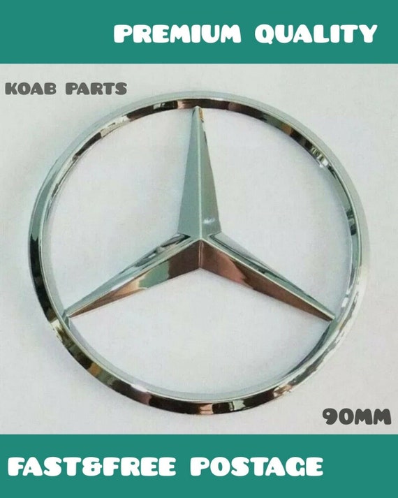 Fits Sliver Mercedes Benz Badge Logo Emblem Rear Boot - Etsy