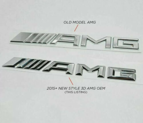 Amg Boot Decal Badge Emblem Sticker Chrome Silver for Mercedes Benz New ...