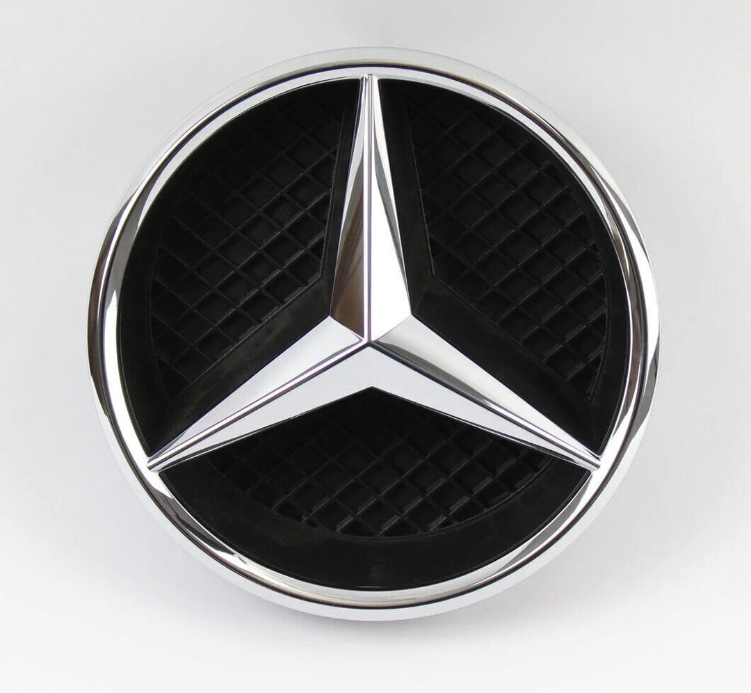 Fits Mercedes Benz Chrome Grill Star Base Logo Badge W176 W205 W212 A C ...