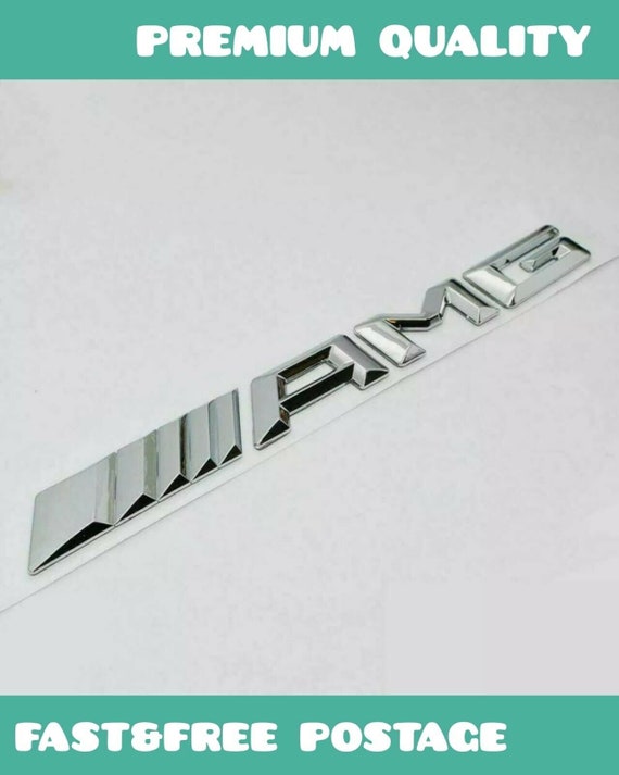 Amg Boot Decal Badge Emblem Sticker Chrome Silver for Mercedes - Etsy