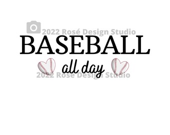 Baseball All Day Svg | Etsy