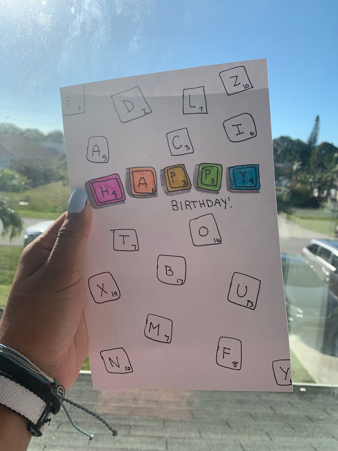 Box Letter Birthday Cardblank INSIDE - Etsy