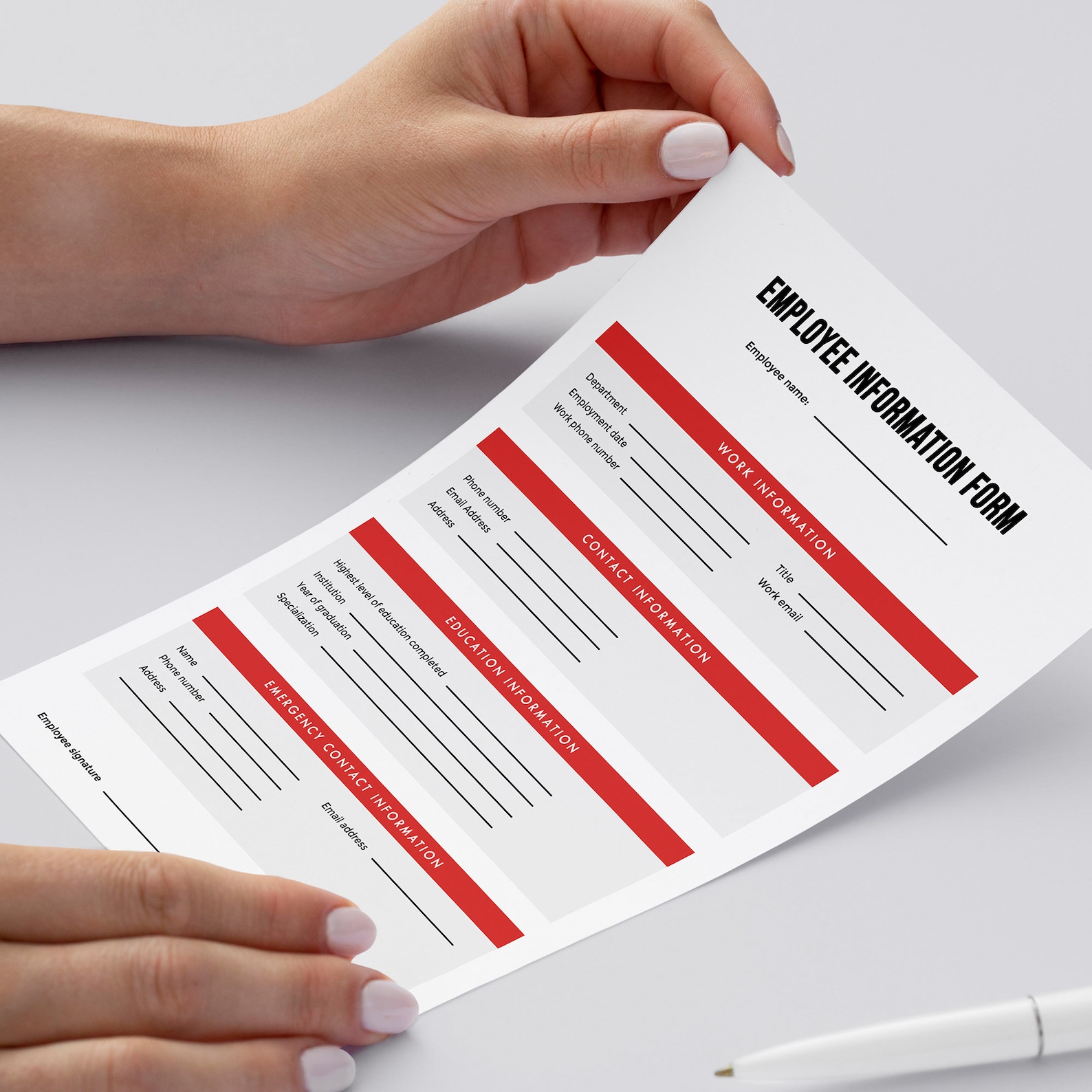Employee Information Form, Human Resources, Disciplinary Action Notice ...