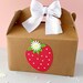 Strawberry Gable Box. Great for Any Strawberry Party, Strawberry ...