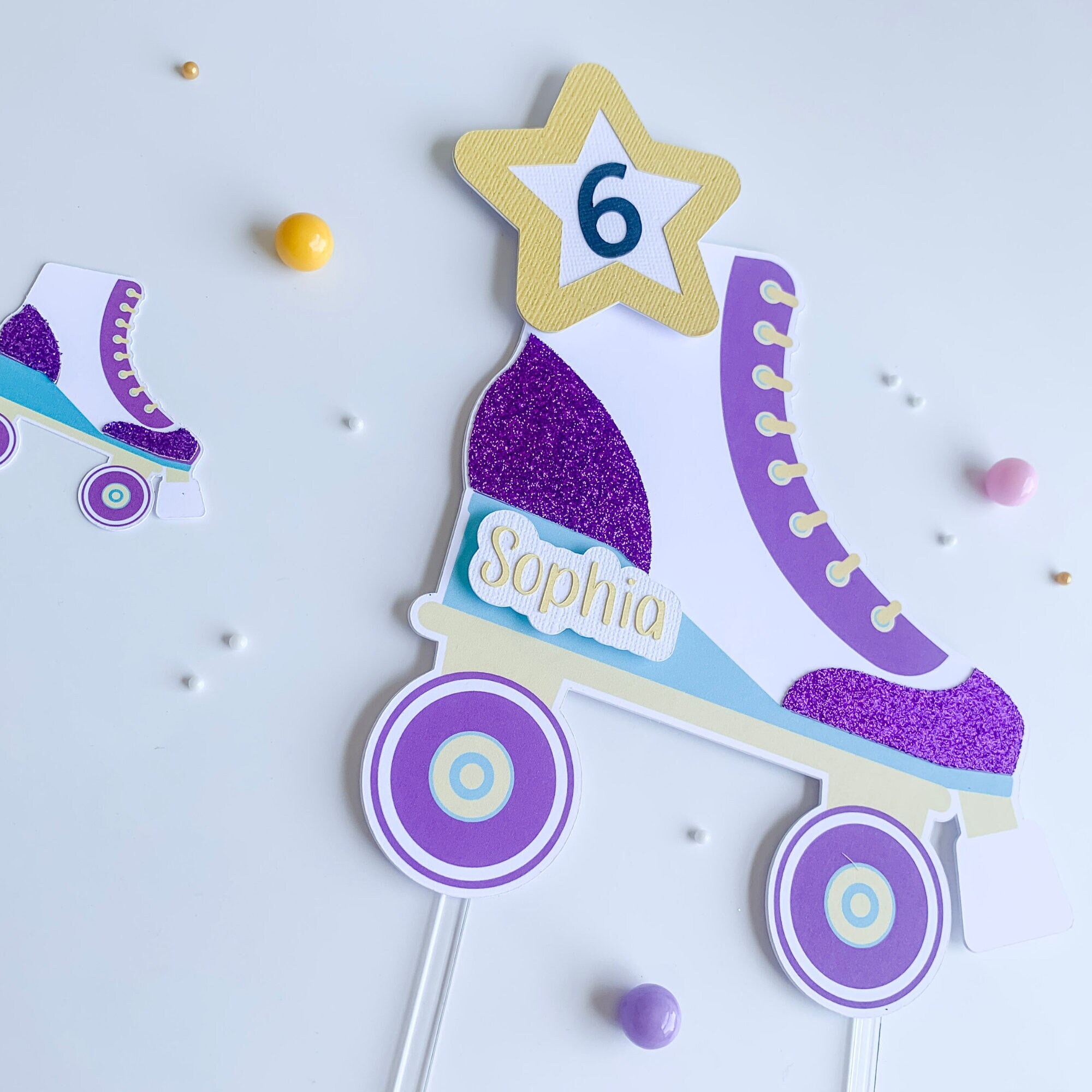 Roller Skate Cake Topper. This Layered Cake Topper is Great for a ...