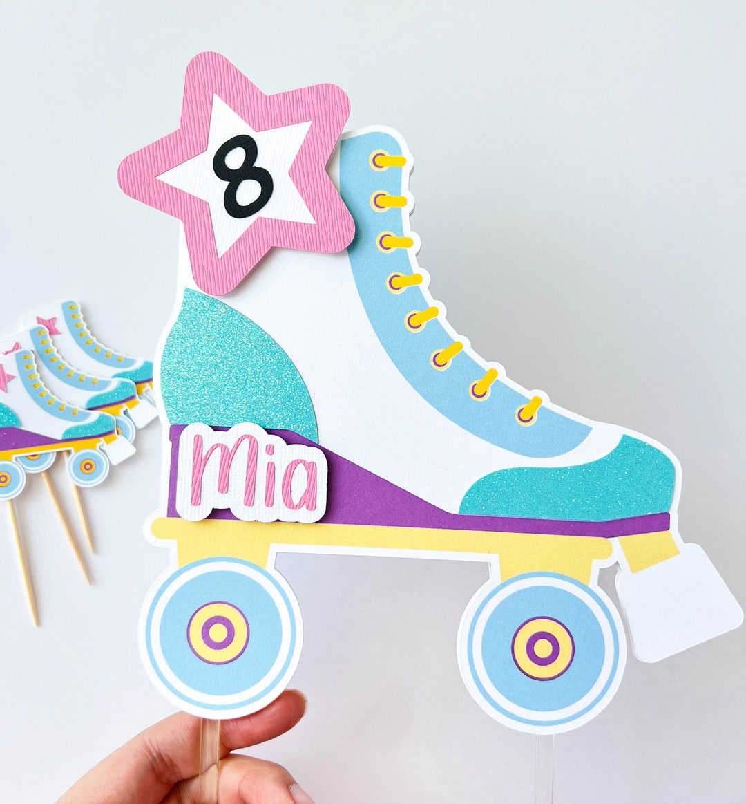 Roller Skate Cake Topper. This Layered Cake Topper is Great for a ...