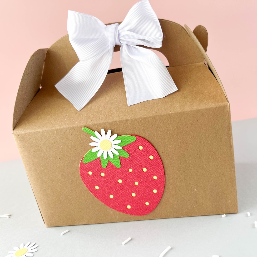 Strawberry Gable Box. Great for Any Strawberry Party, Strawberry ...