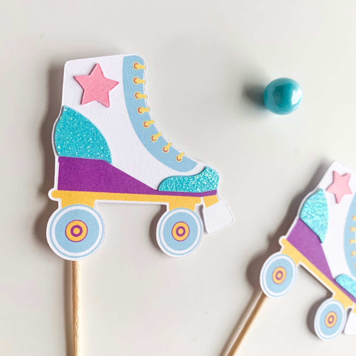 Roller Skate Cupcake Topper| Roller Skate Party Decor|skate Cupcake ...