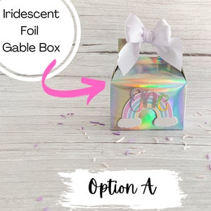 Rainbow Gable Box in MINI Size With Pastel Colors. Great for Any ...