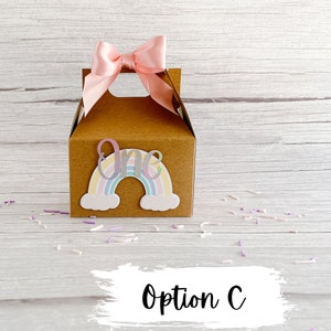 Rainbow Gable Box in MINI Size With Pastel Colors. Great for Any ...