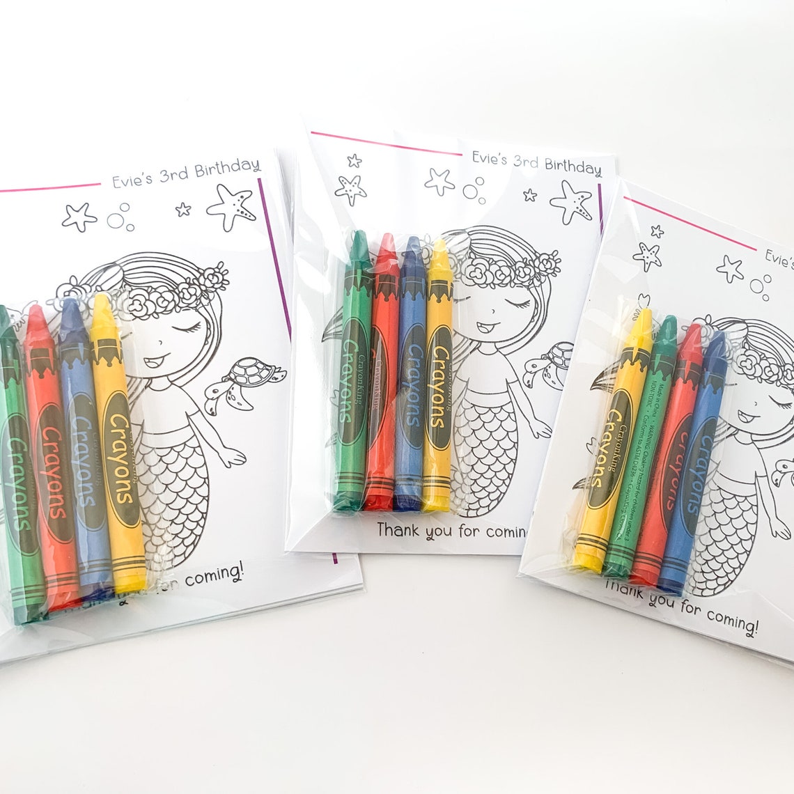 Mermaid Coloring Pack for Birthday Party. Coloring Pages Ideal - Etsy