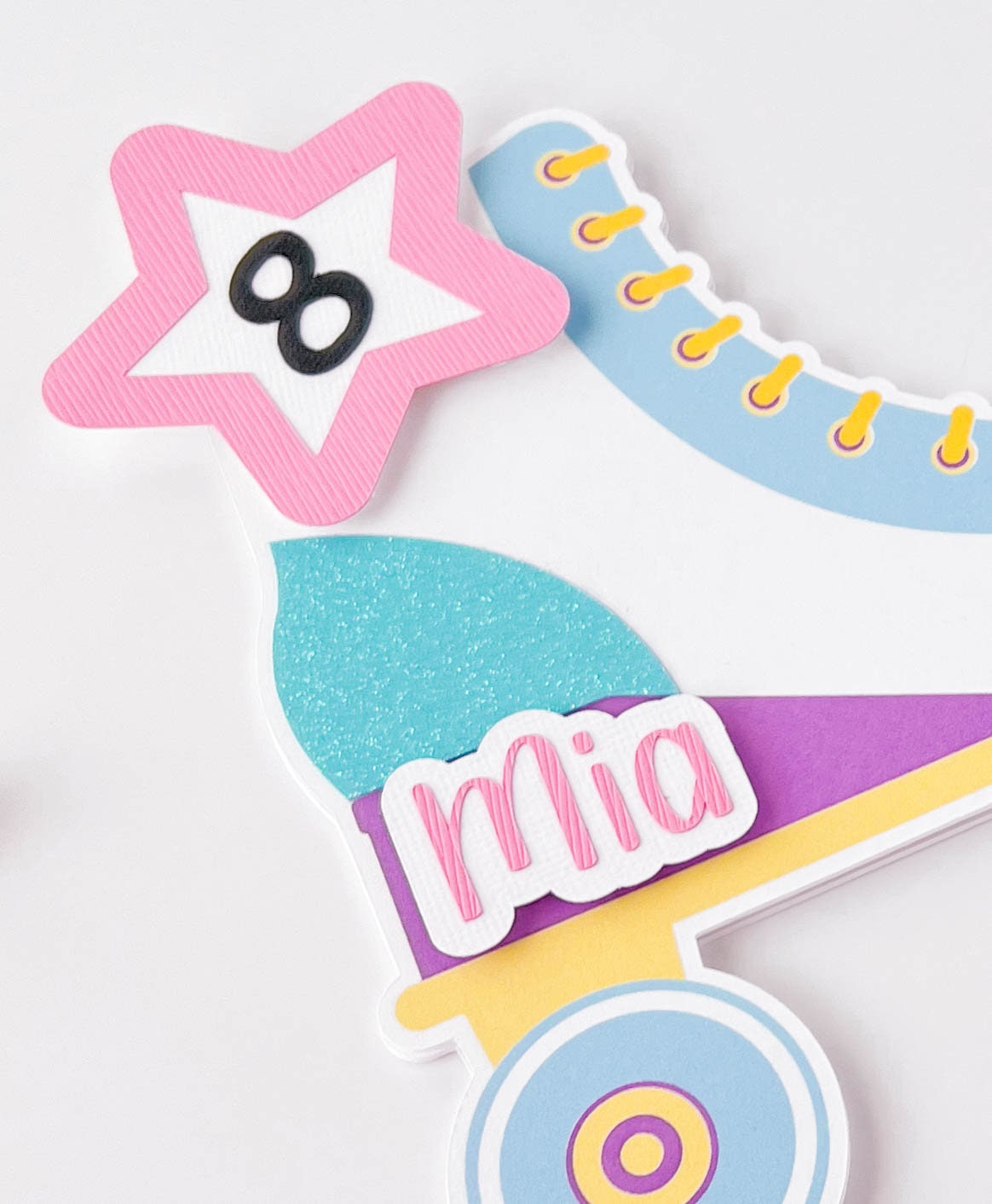 Roller Skate Cake Topper. This Layered Cake Topper is Great for a ...