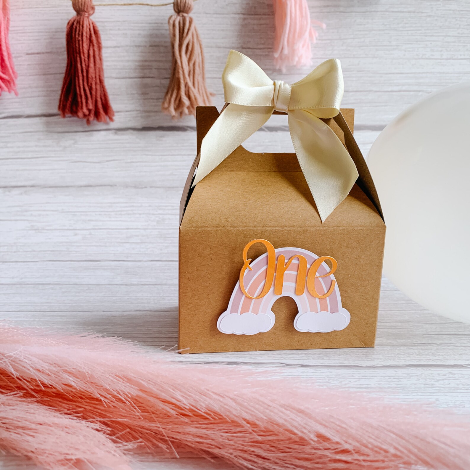 Rainbow Gable Box in MINI Size With Boho Colors. Great for Any - Etsy