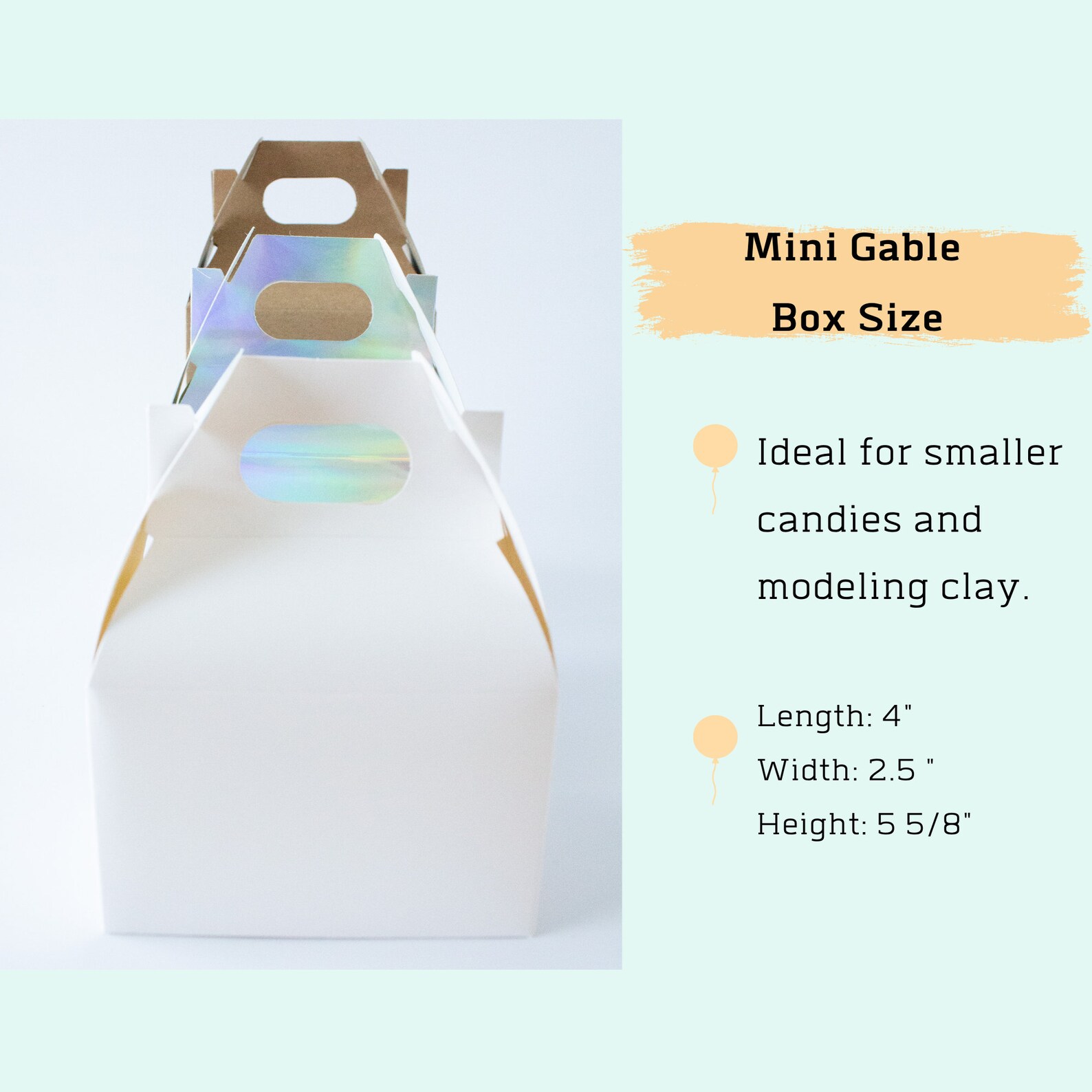 Daisy Gable Box in MINI SIZE. Great, Smaller Box for Any Daisy Party ...