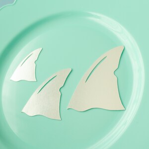 Shark Fin Cupcake Topper, Mini Cupcake or Toothpick Topper. Ideal for a ...