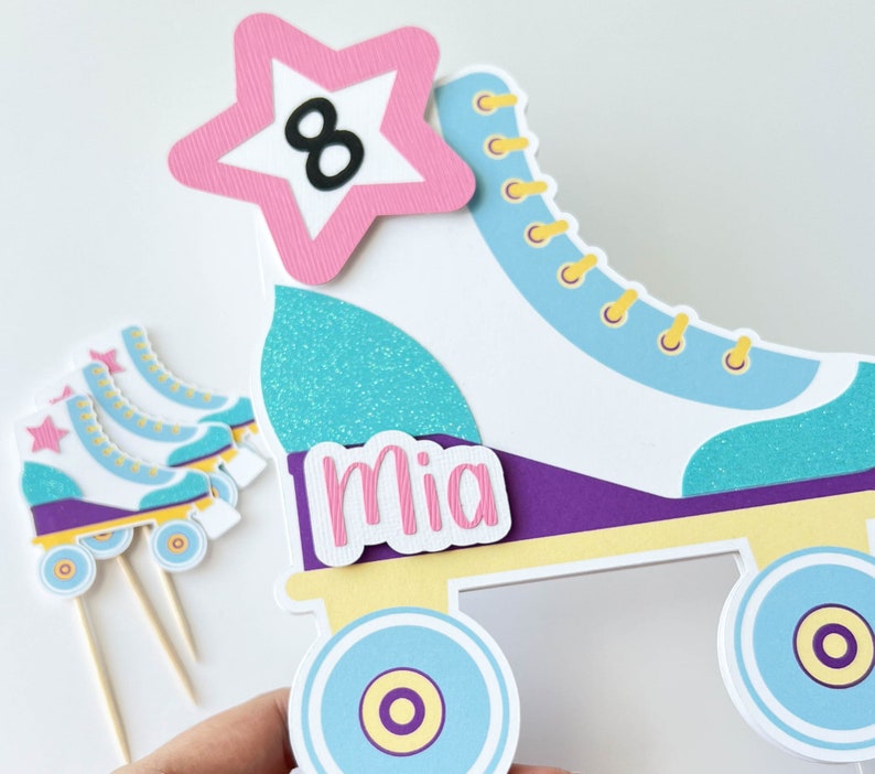 Roller Skate Cake Topper. This Layered Cake Topper is Great for a ...