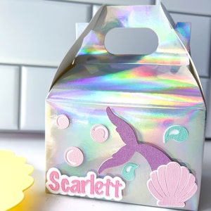 Mermaid Gable Box. Great for a Mermaid Party, Mermaid Tail Party, 1st ...